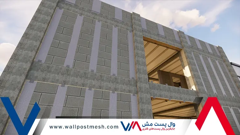 طراحی و محاسبه وال مش | وال پست مش (wallpostmesh)
